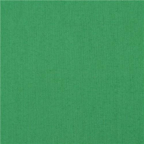 Tela orgánica de birch en color verde trébol liso - modesS4u